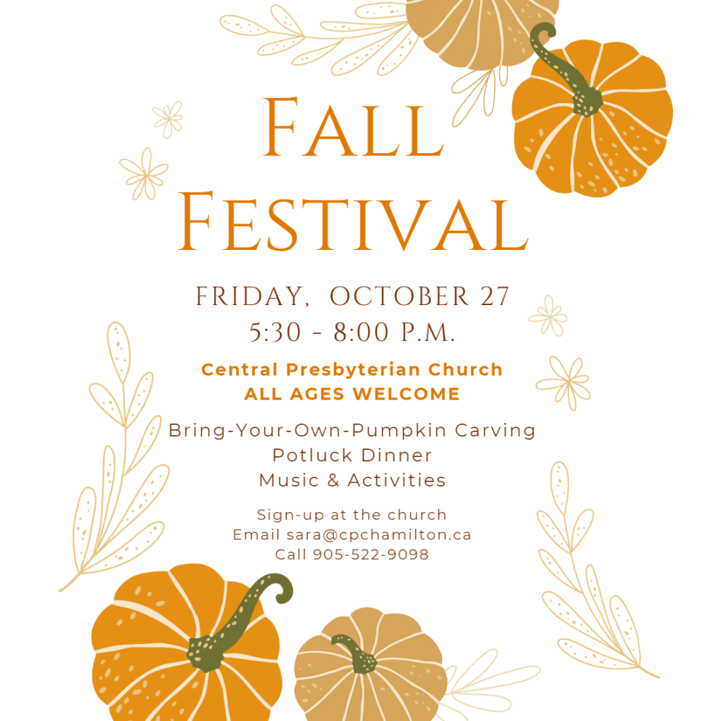 Fall Festival - Friday, October 27, 5:30 - 8:00 p.m. - CPC Hamilton