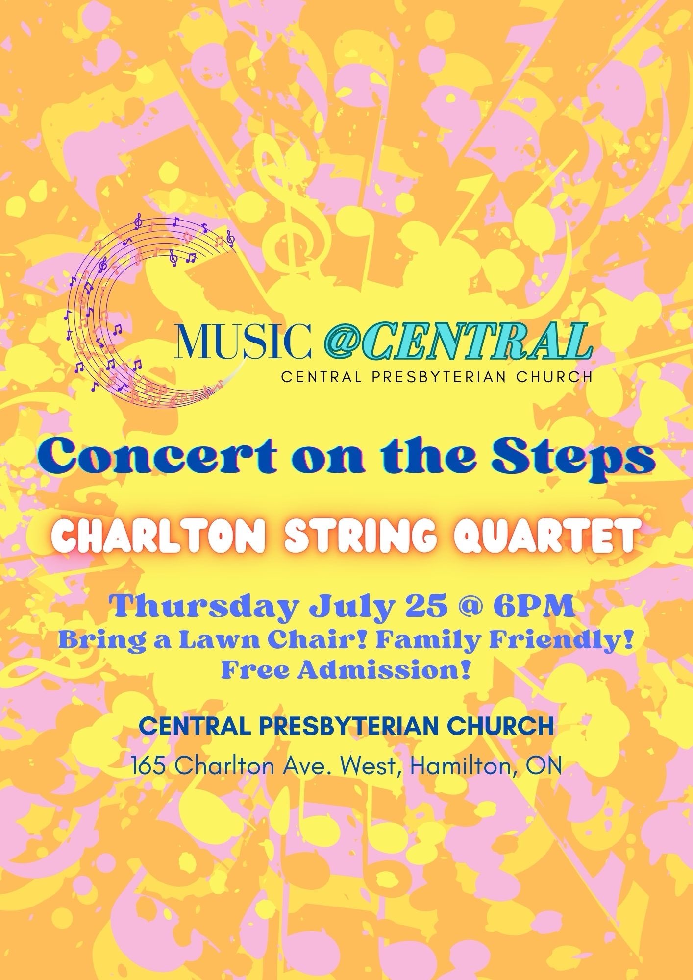 Concert on the Steps - Thursday, July 25 at 6:00 p.m. - CPC Hamilton