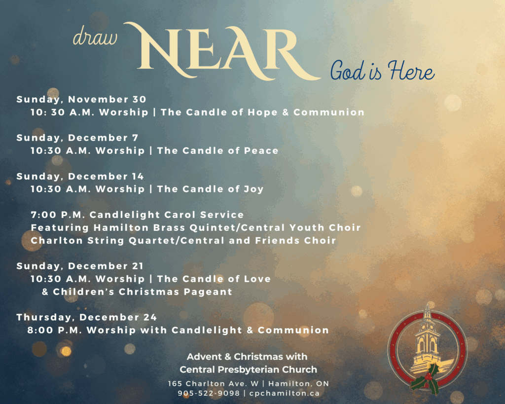 Candlelight Carol Service ~ December 14, 2025 at 7:00 p.m. - CPC Hamilton
